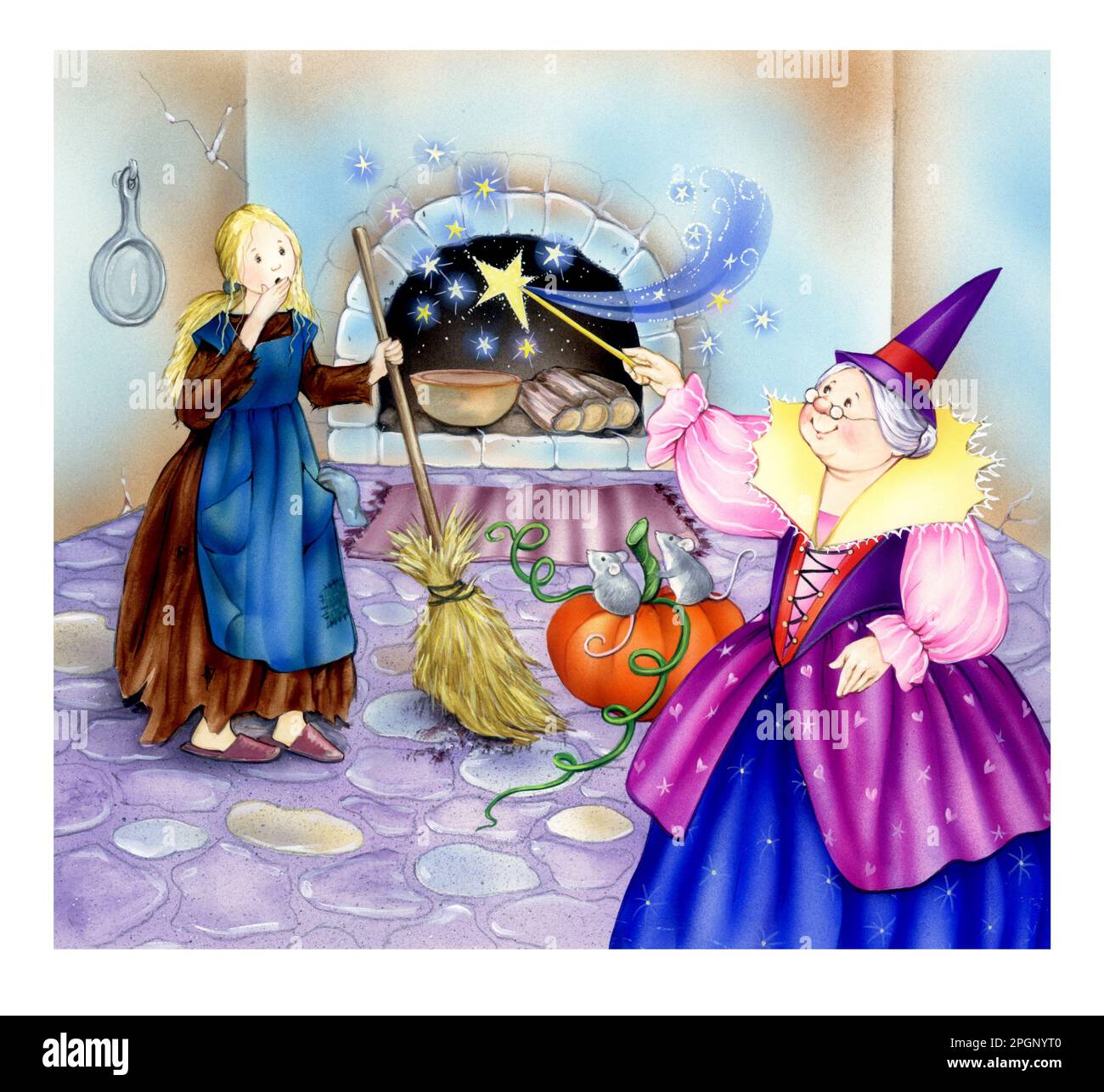 Children's story books-Cinderella& fairy godmother Stock Photo - Alamy