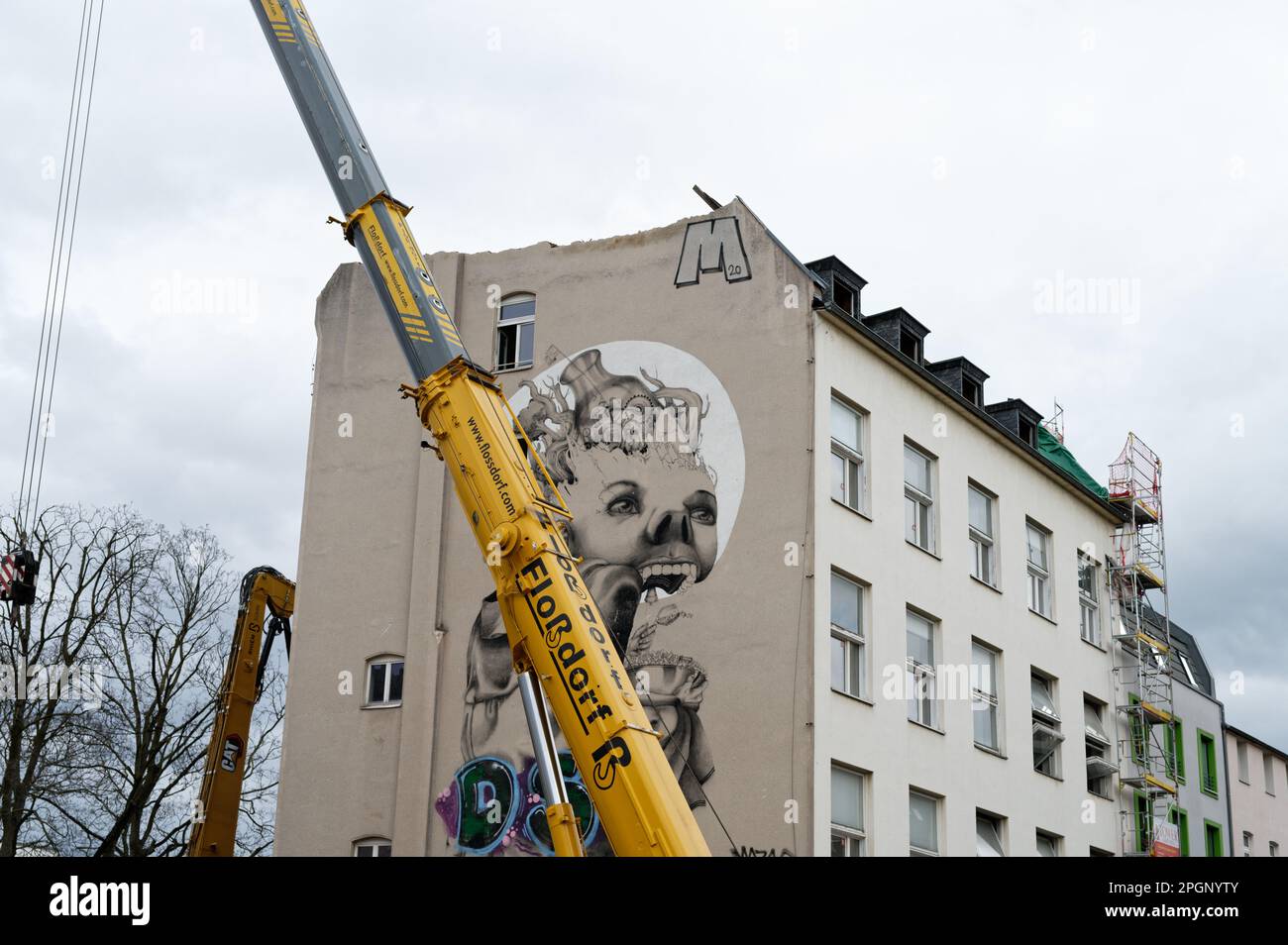 Cologne, Germany, march 23 2023: demolition of the old music school ...
