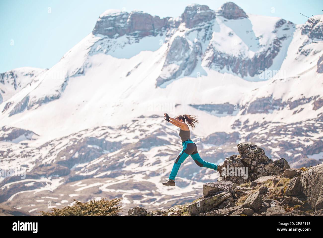 Jumping mountains nature hi-res stock photography and images - Alamy