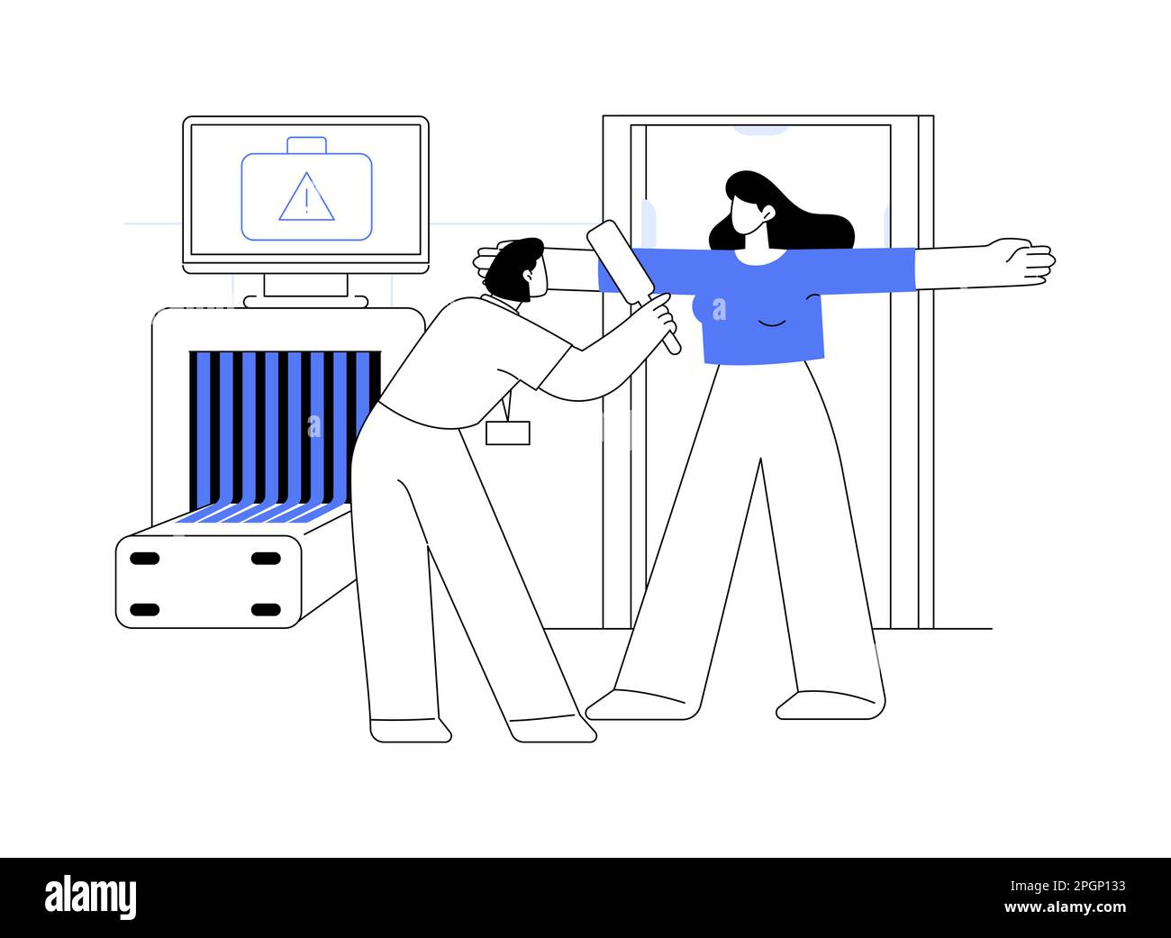 Security check abstract concept vector illustration Stock Vector Image ...