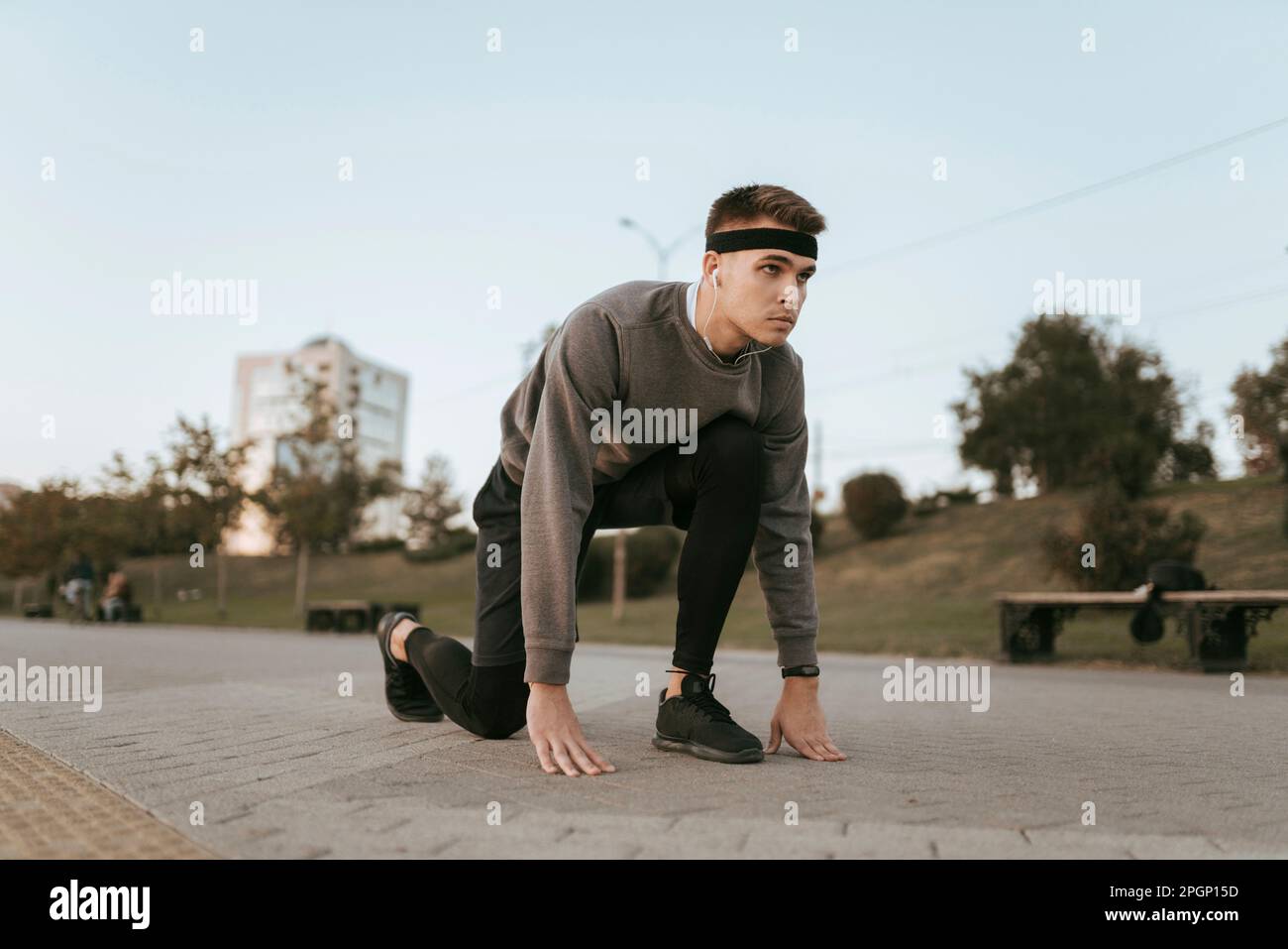 Preparing to run hi-res stock photography and images - Alamy