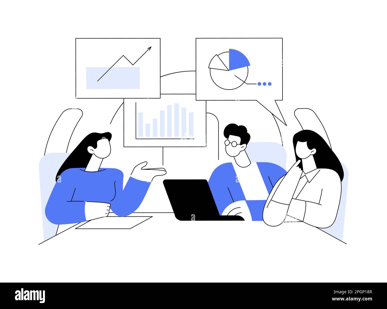 Private jet abstract concept vector illustration Stock Vector Image ...