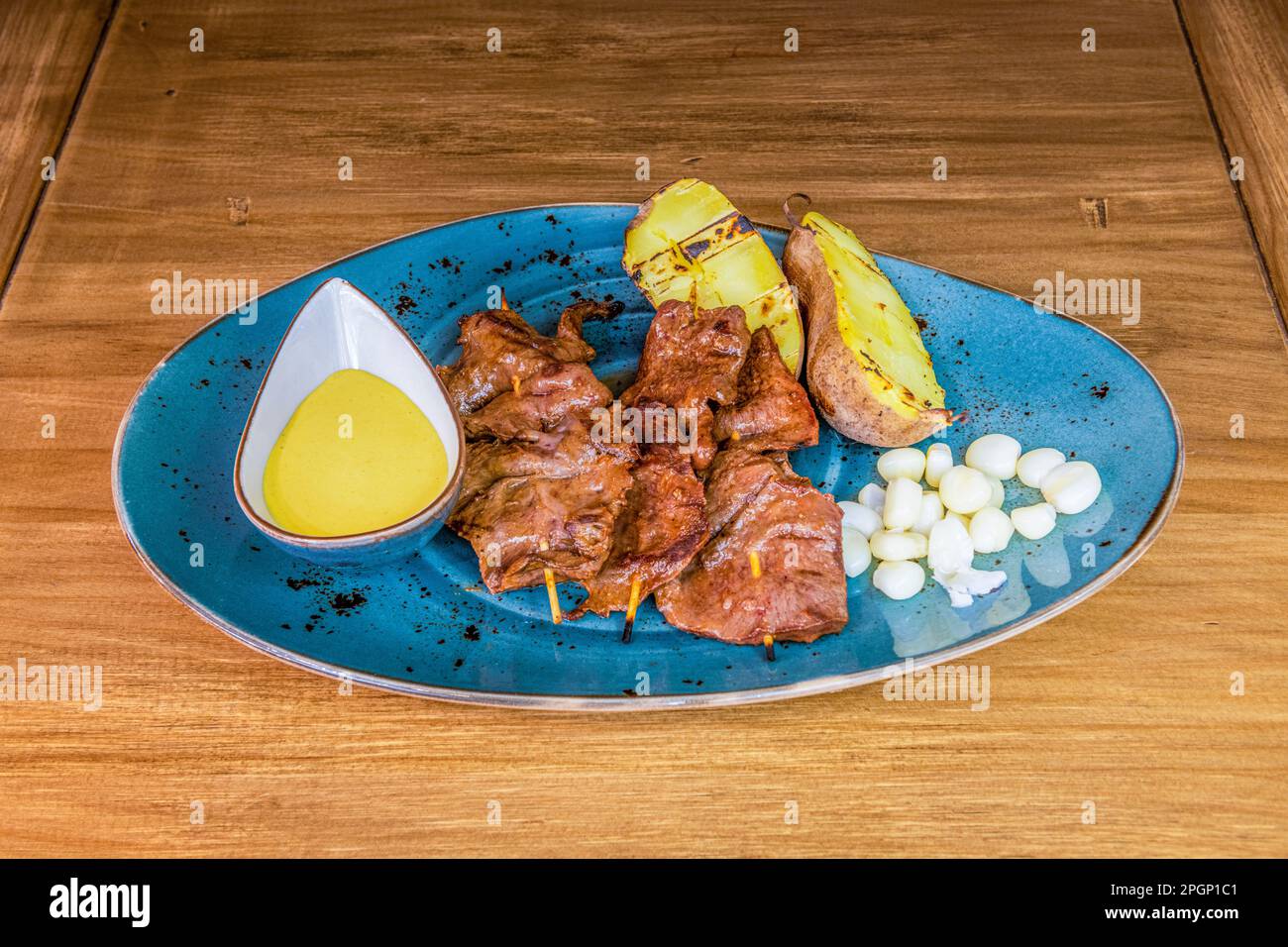 Anticucho is a very popular dish made from cow's heart, which comes ...