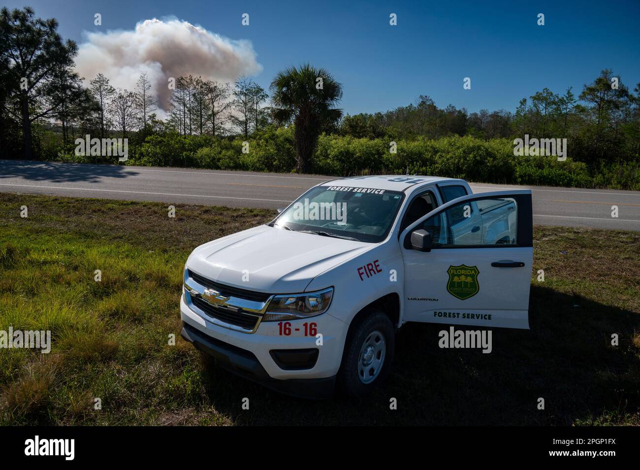 Jupiter, Florida, USA. 23rd Mar, 2023. Hungryland wildfire. Southern ...