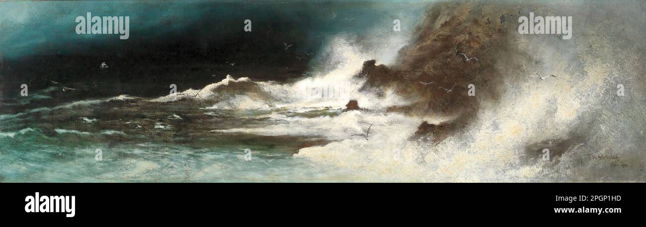Diefenbach Karl Wilhelm - the Storm Capri - German School - 19th and ...