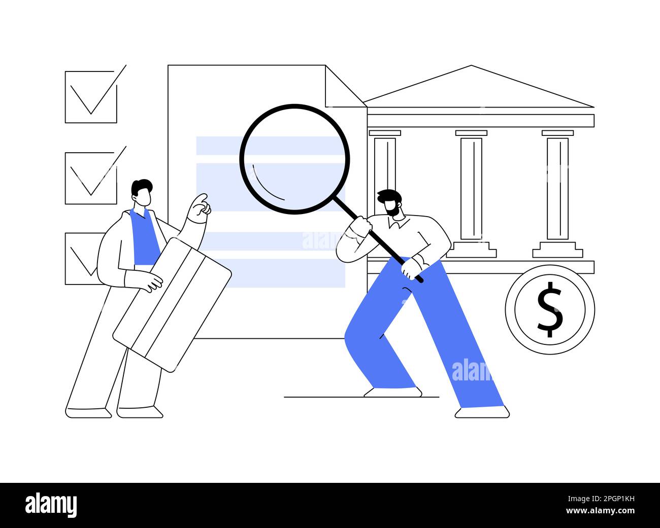 Assessment of borrower abstract concept vector illustration Stock ...