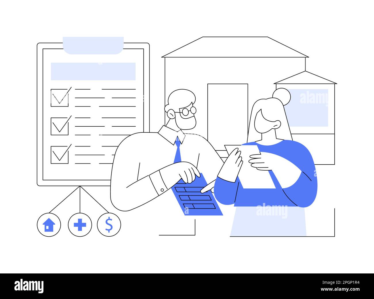 Retirement estate planning abstract concept vector illustration Stock ...