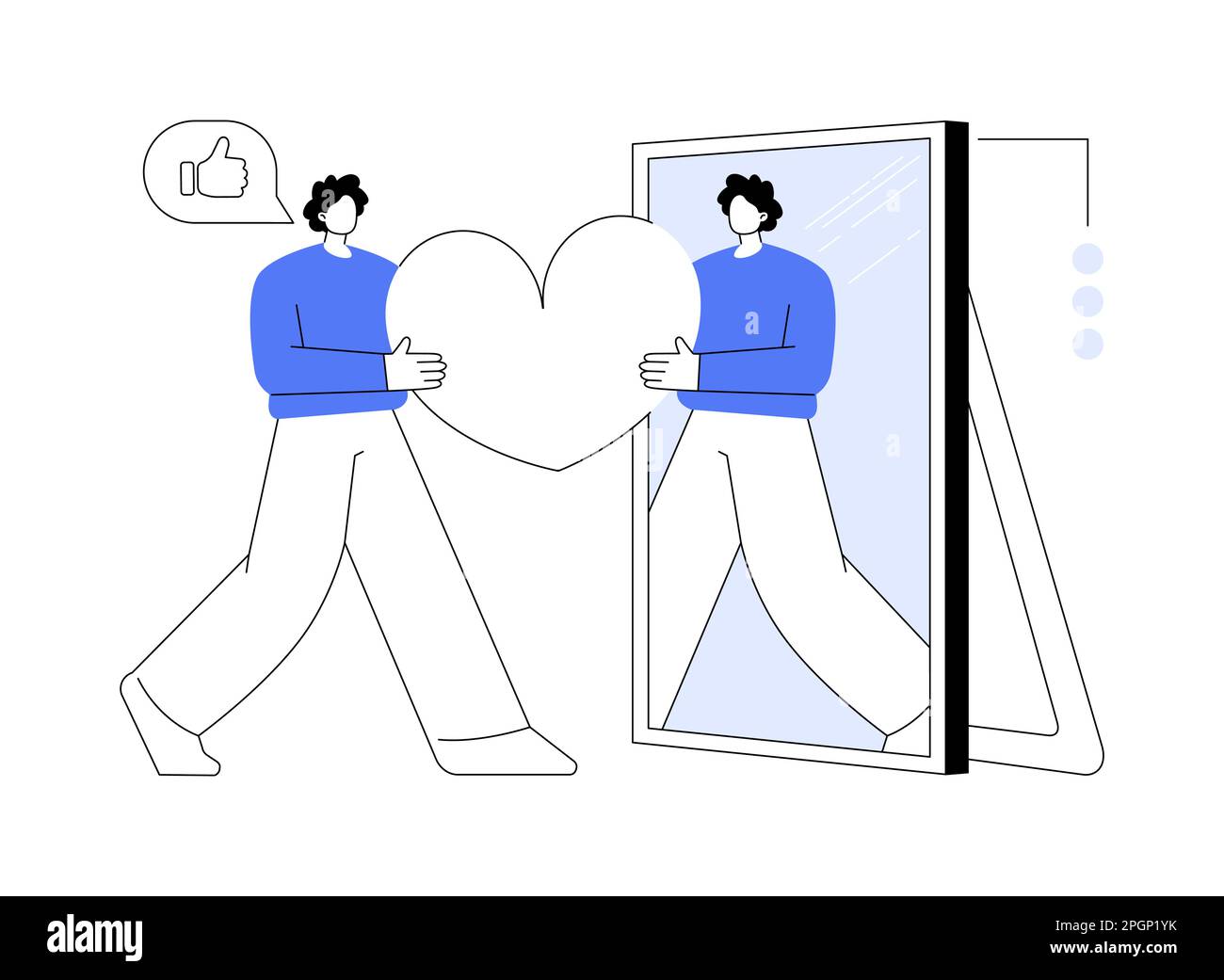 Self-image abstract concept vector illustration Stock Vector Image ...