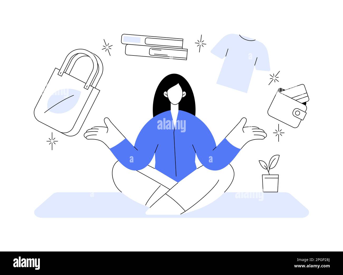 Minimalist lifestyle abstract concept vector illustration Stock Vector ...