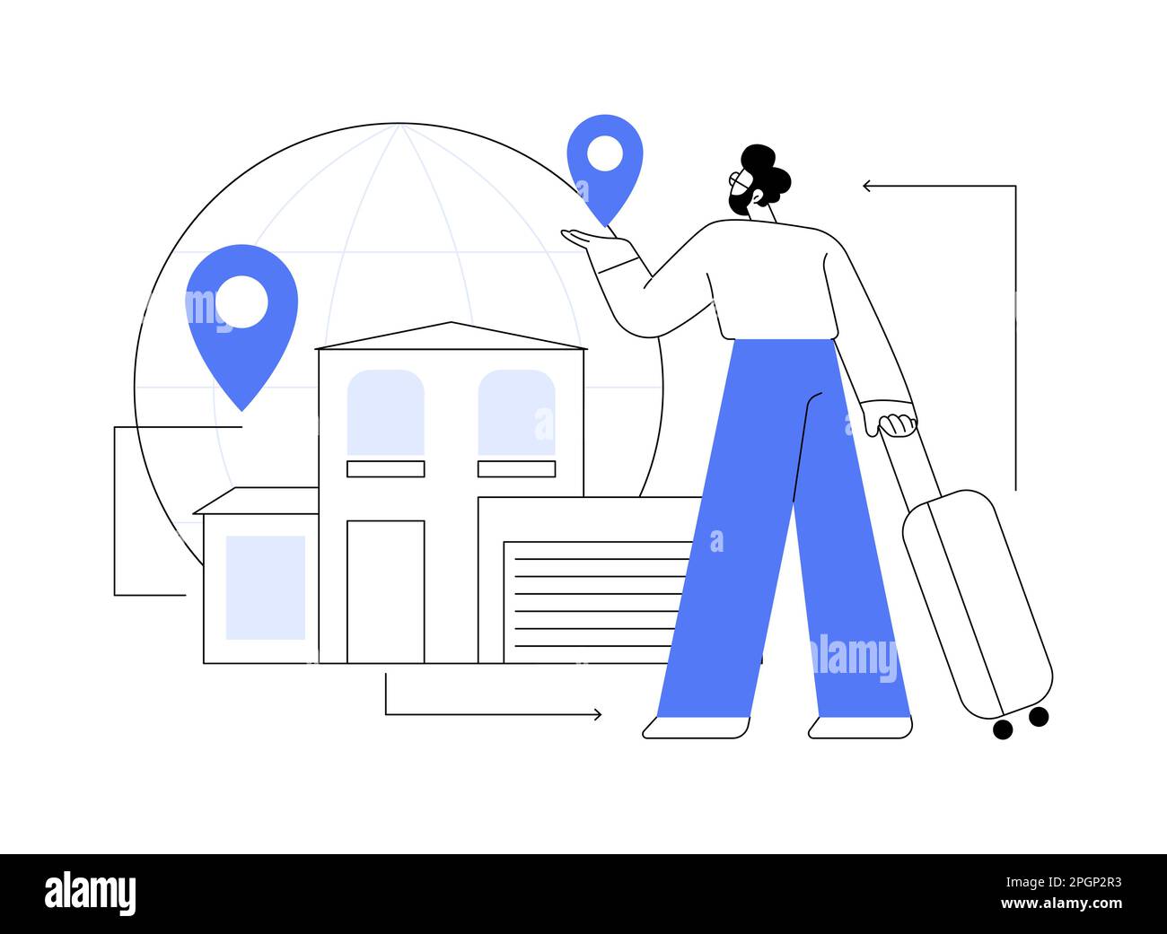 Return migration abstract concept vector illustration Stock Vector ...