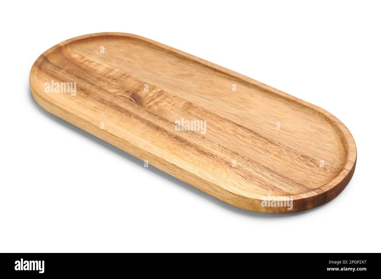Wooden kitchen board isolated on white background Stock Photo - Alamy