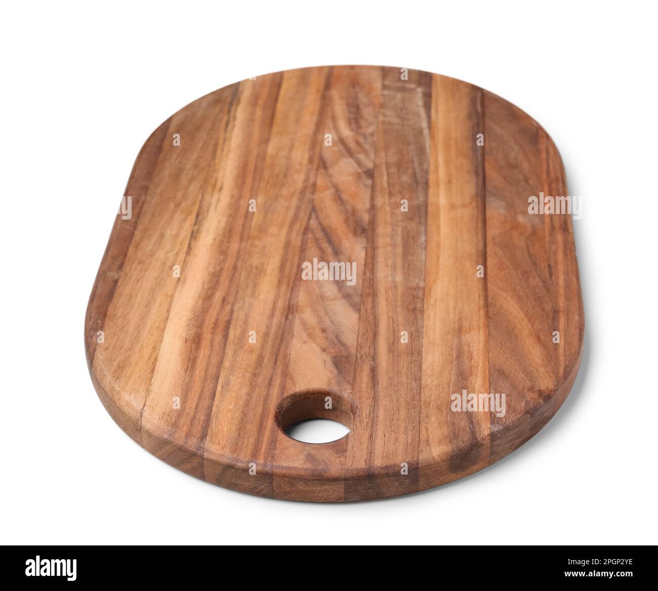 Wooden chopping board on white background Stock Photo - Alamy