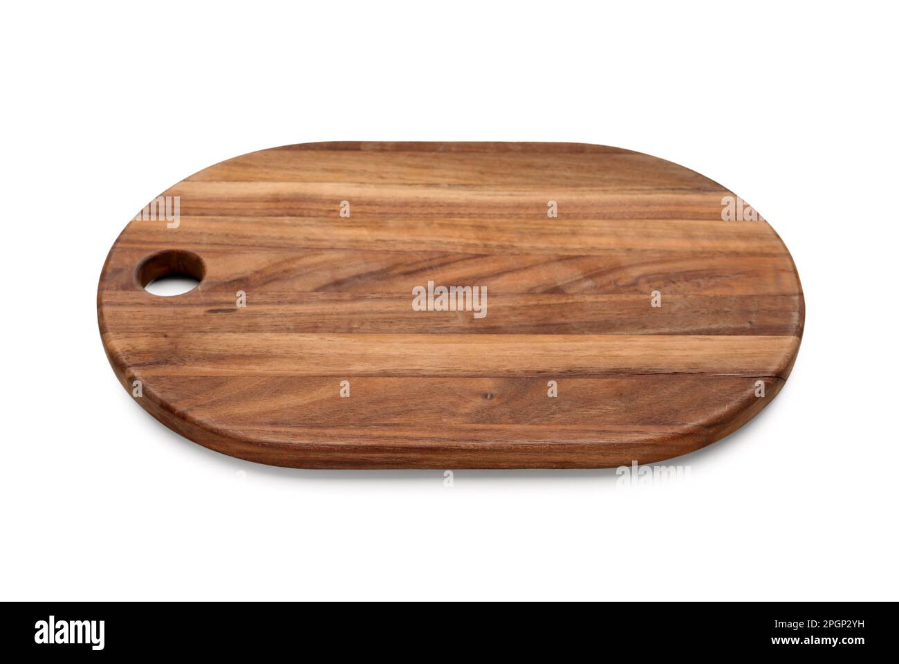 Wooden chopping board on white background Stock Photo - Alamy