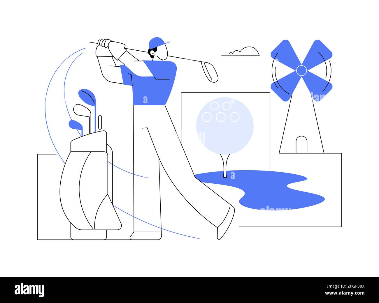 Golf abstract concept vector illustration Stock Vector Image & Art - Alamy