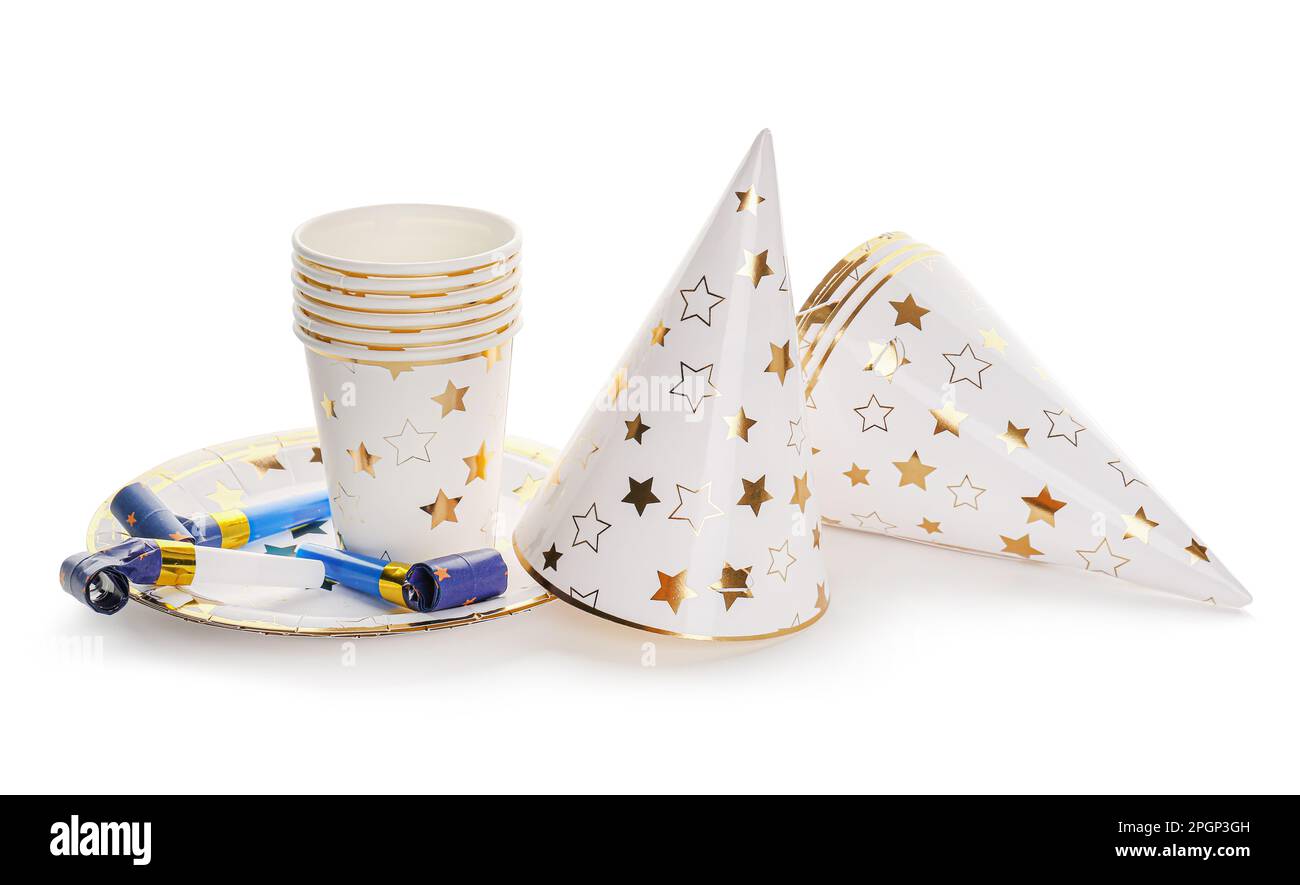 Party food paper plates Cut Out Stock Images & Pictures - Alamy