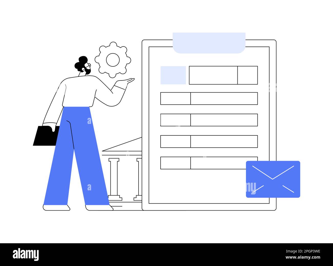 Notice of assessment abstract concept vector illustration Stock Vector ...