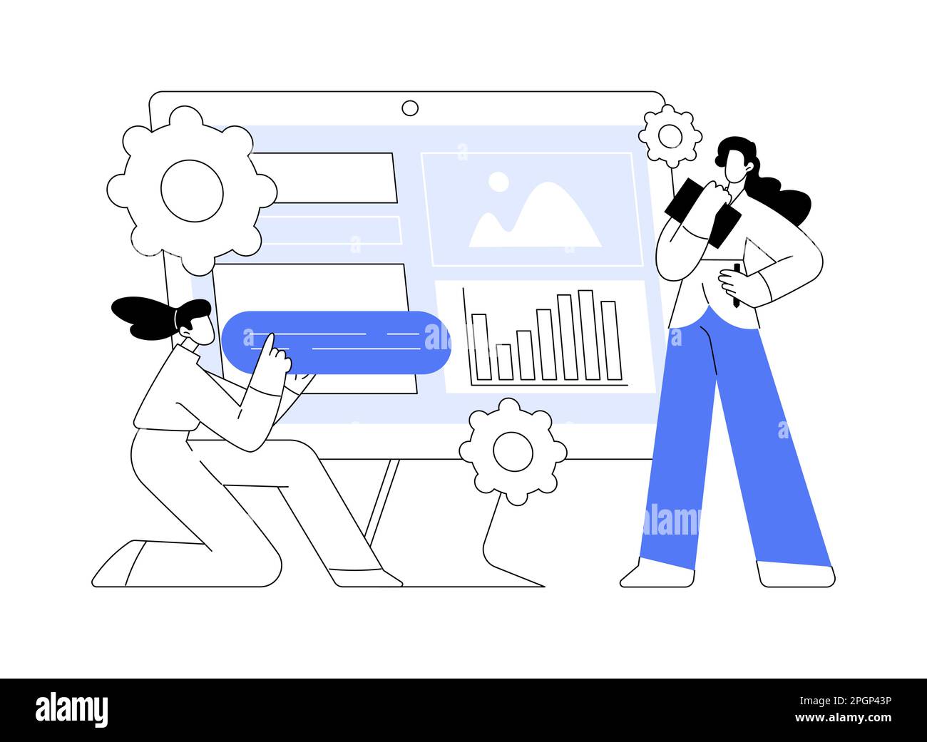 Content aggregator abstract concept vector illustration Stock Vector ...