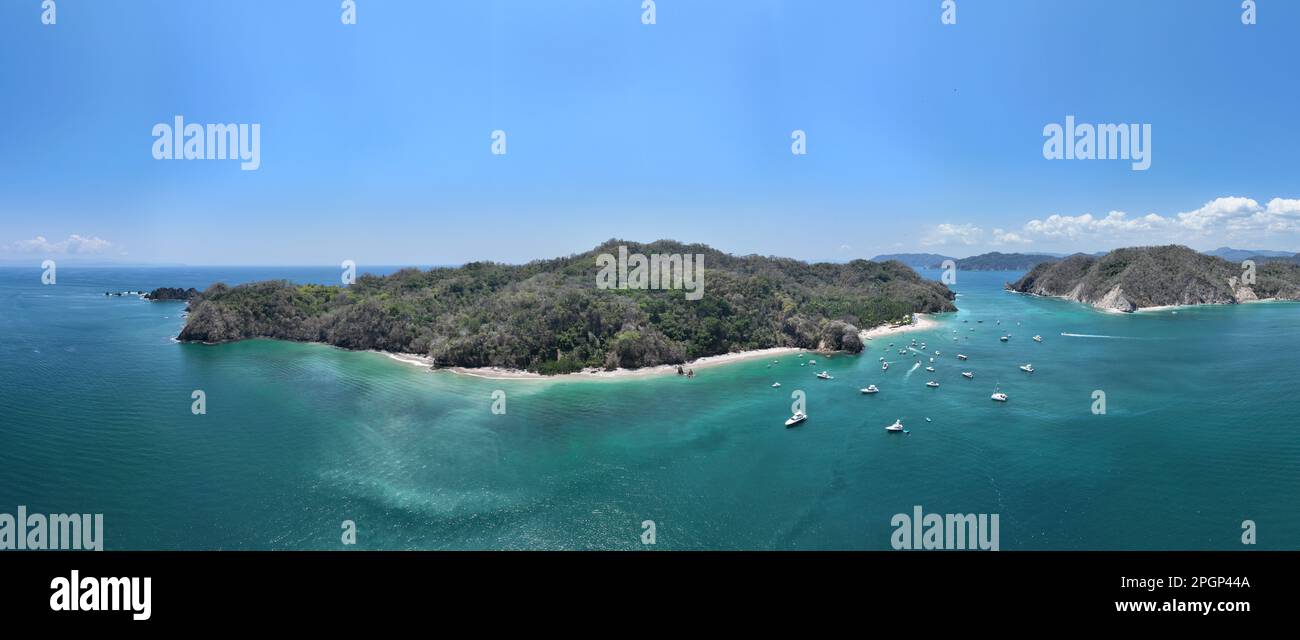 Located in the Gulf of Nicoya Tortuga Island (Isla Tortuga), Pacific ...