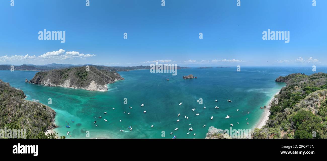 Located in the Gulf of Nicoya Tortuga Island (Isla Tortuga), Pacific ...