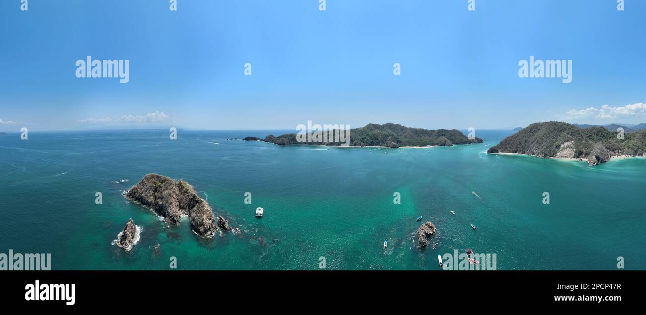 Located in the Gulf of Nicoya Tortuga Island (Isla Tortuga), Pacific ...