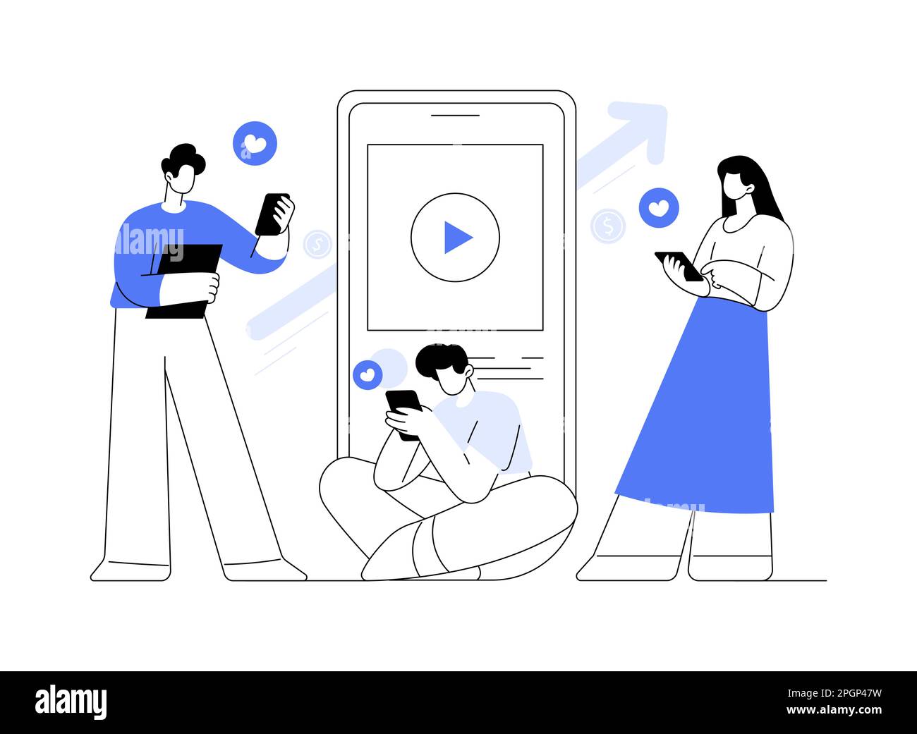 High ROI content abstract concept vector illustration Stock Vector ...