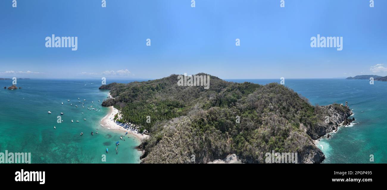 Located in the Gulf of Nicoya Tortuga Island (Isla Tortuga), Pacific ...