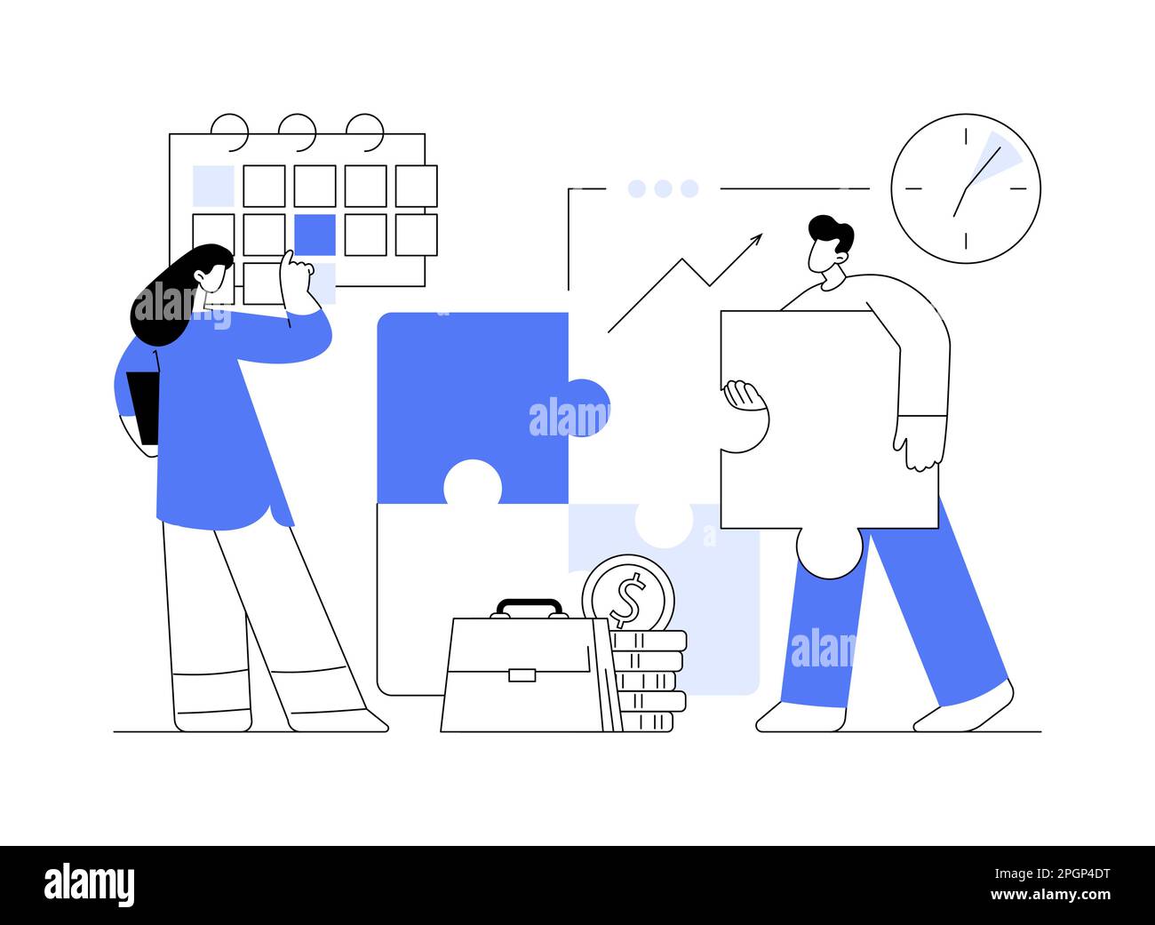 Project delivery abstract concept vector illustration Stock Vector ...