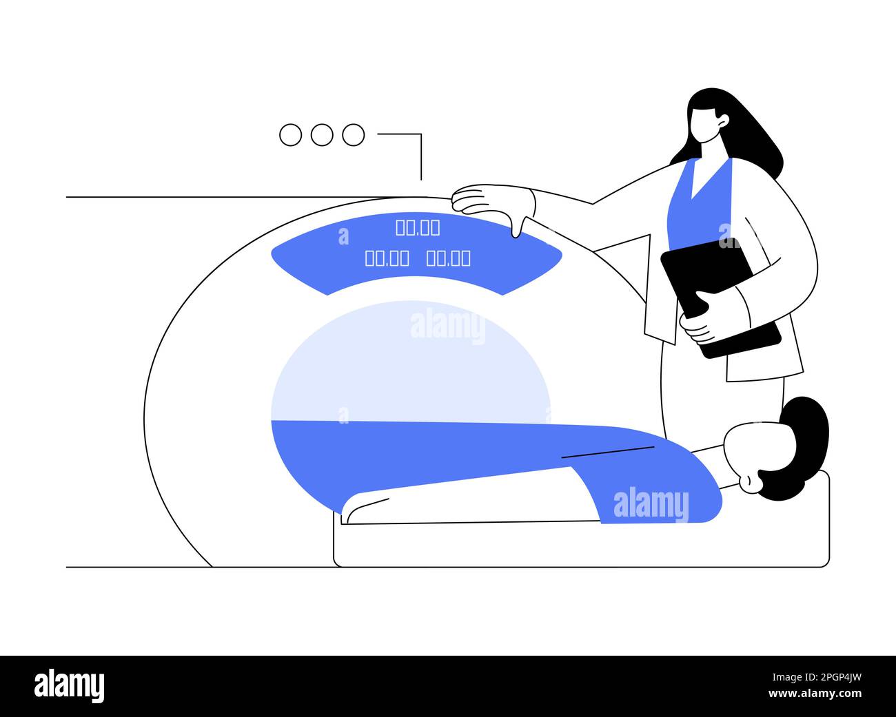 CT scan procedure abstract concept vector illustration Stock Vector ...