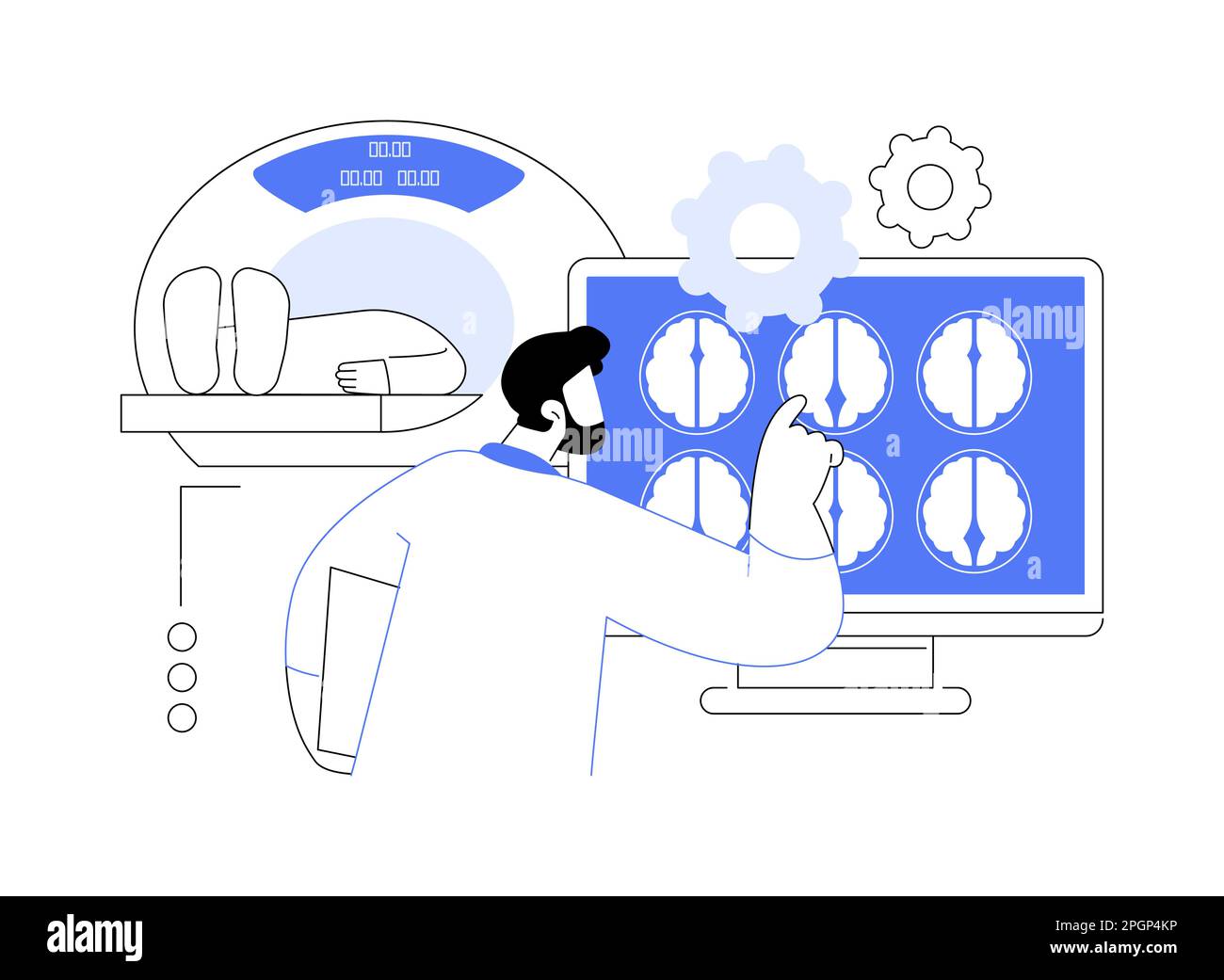 CT scan results abstract concept vector illustration Stock Vector Image ...