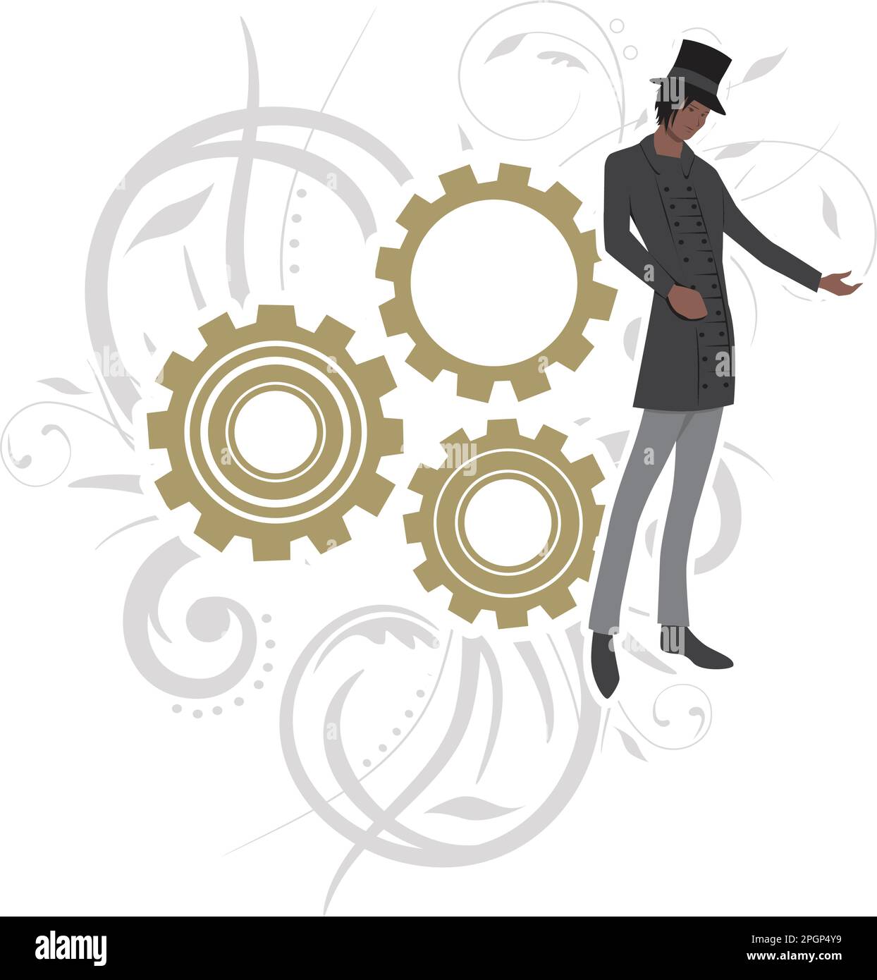 Victorian engineering Stock Vector Images - Alamy