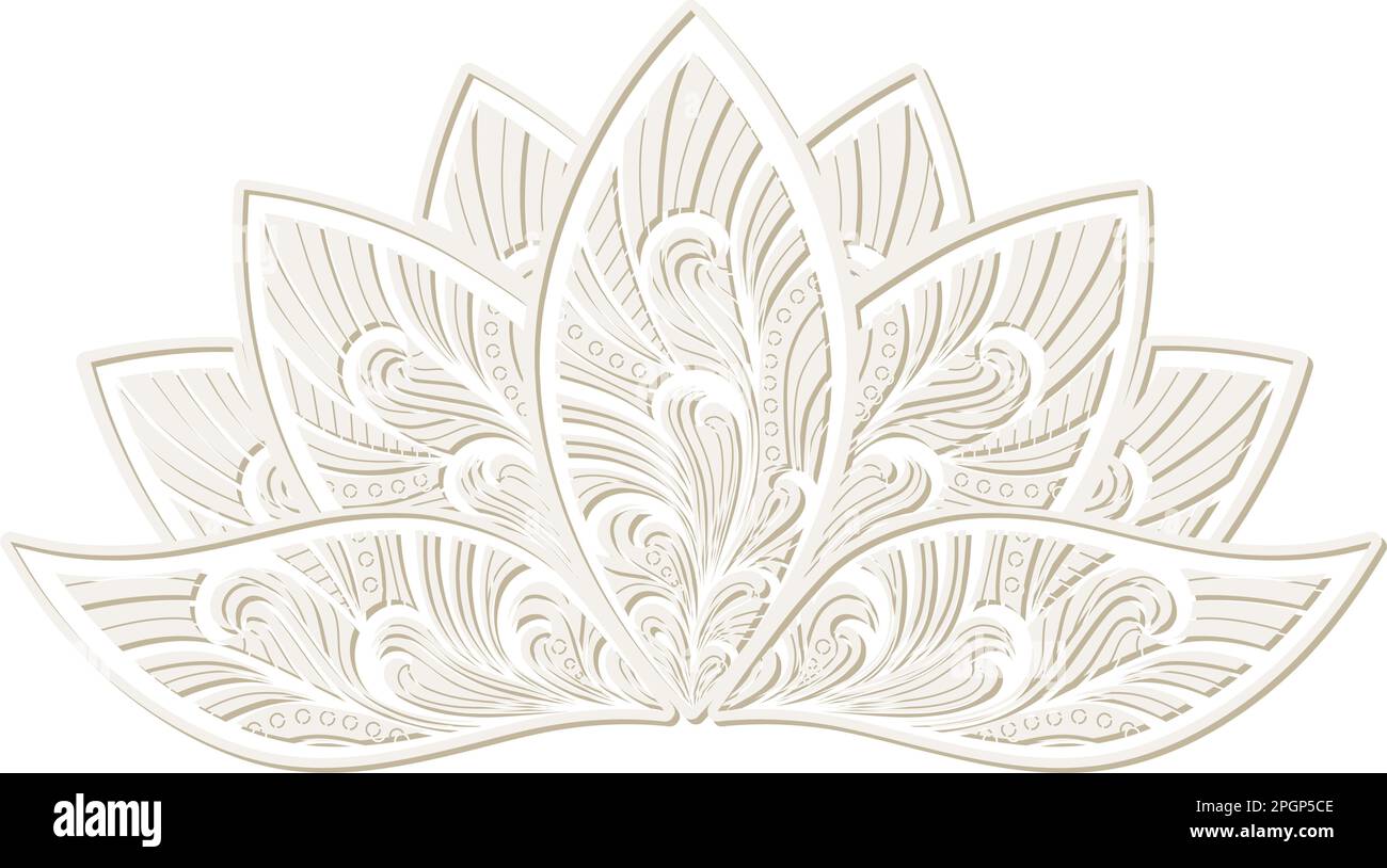 ornamental lotus flower Stock Vector Image & Art - Alamy