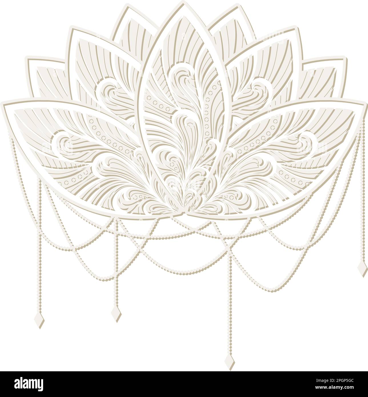 ornamental lotus flower Stock Vector Image & Art - Alamy