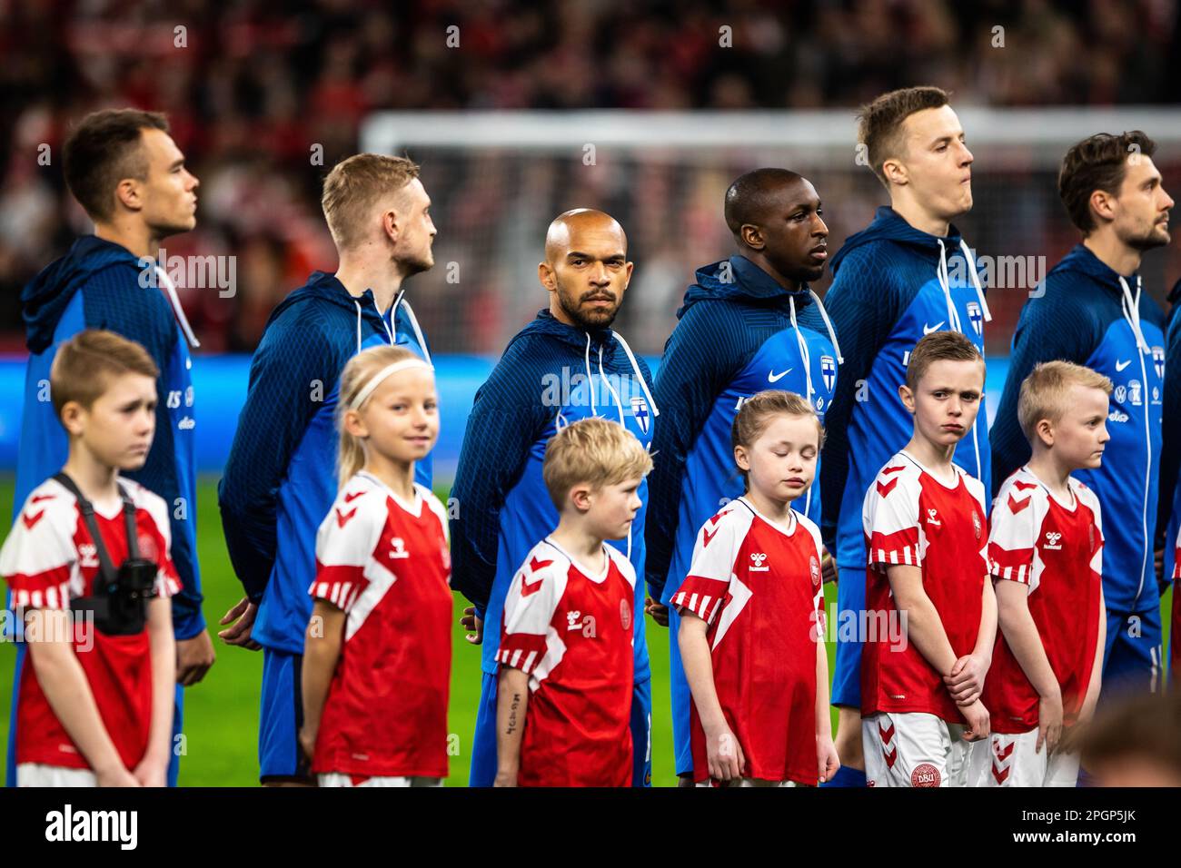 Copenhagen, Denmark. 23rd Mar, 2023. Nikolai Alho and Glen Kamara of ...
