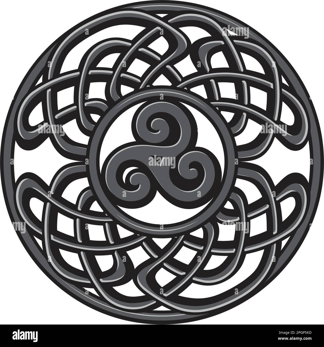 Triple Spiral, ancient Celtic symbol Stock Vector Image & Art - Alamy