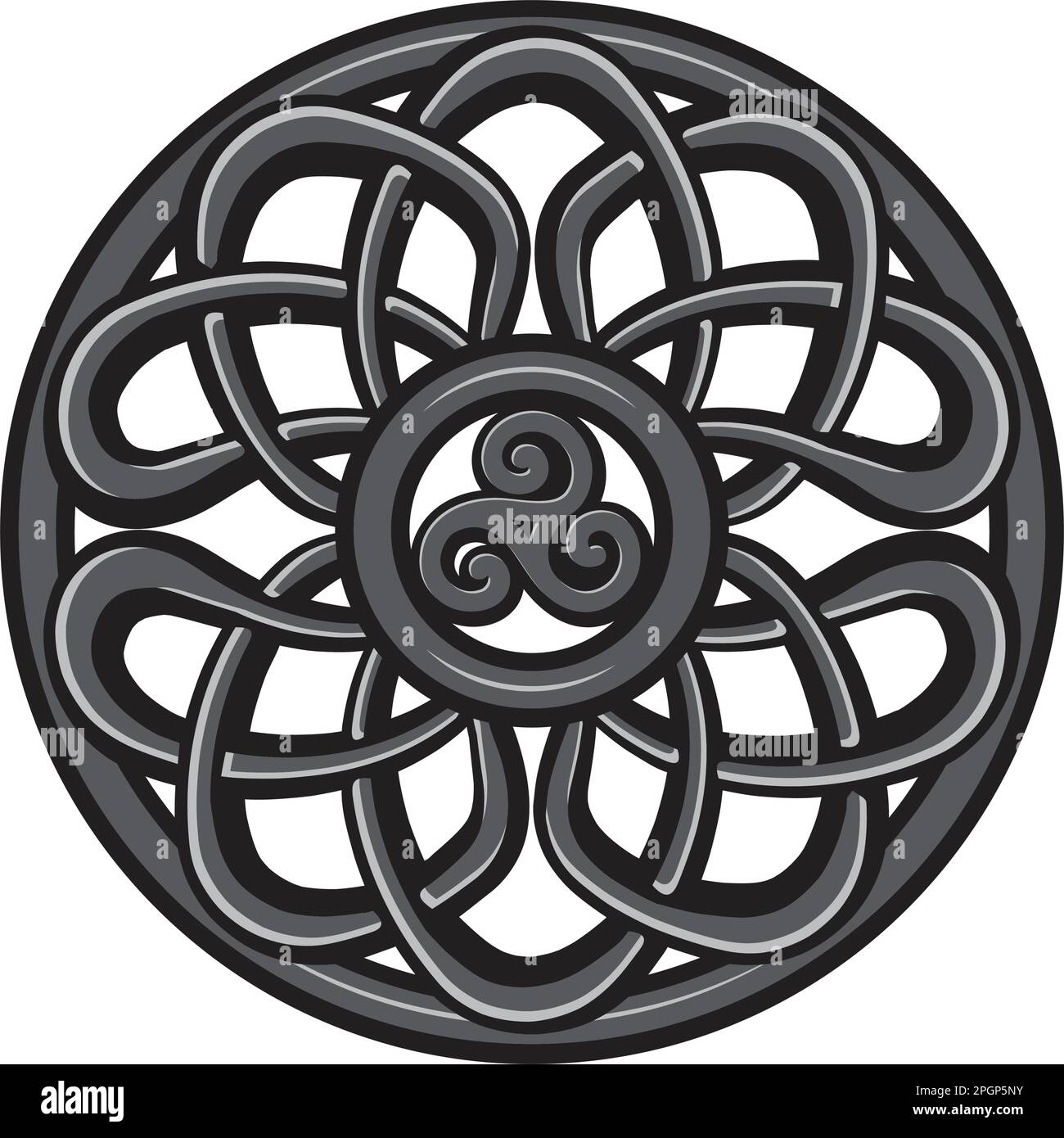 Triple Spiral, ancient Celtic symbol Stock Vector Image & Art - Alamy