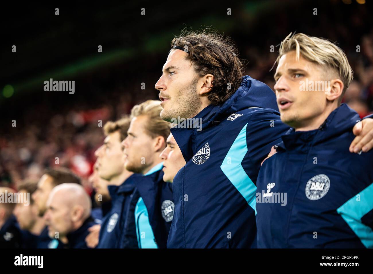 Copenhagen, Denmark. 23rd Mar, 2023. Jonas Wind of Denmark seen during ...