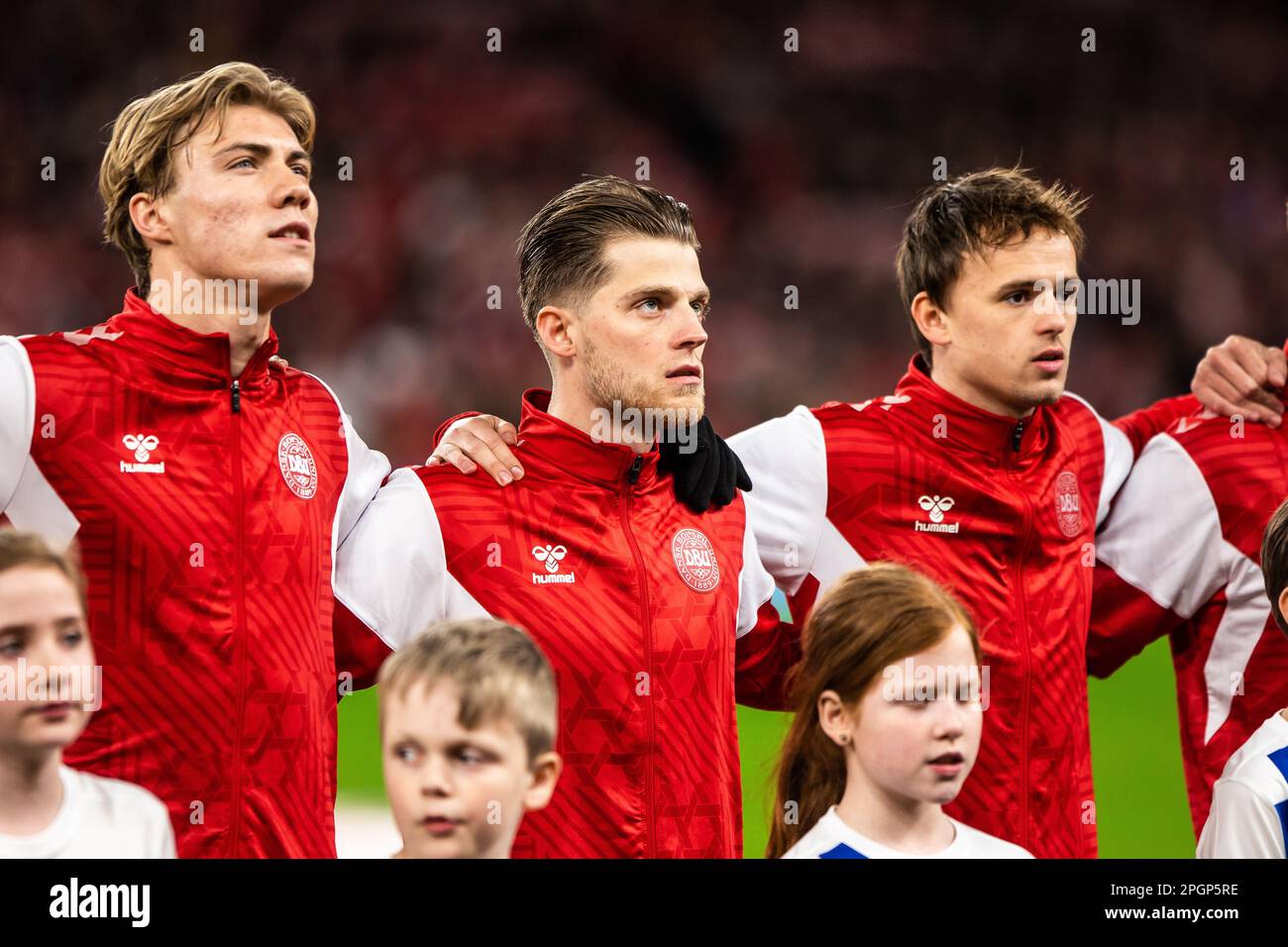 Copenhagen, Denmark. 23rd Mar, 2023. Mathias Jensen of Denmark seen ...