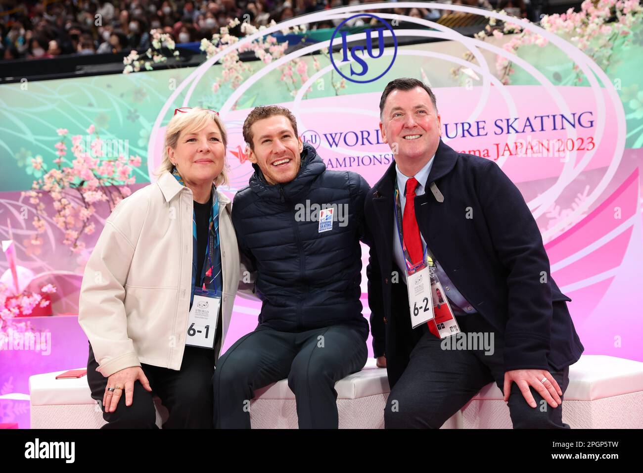 Saitama, Japan. 23rd Mar, 2023. (L-R) Tracy Wilson coach, Jason Brown ...