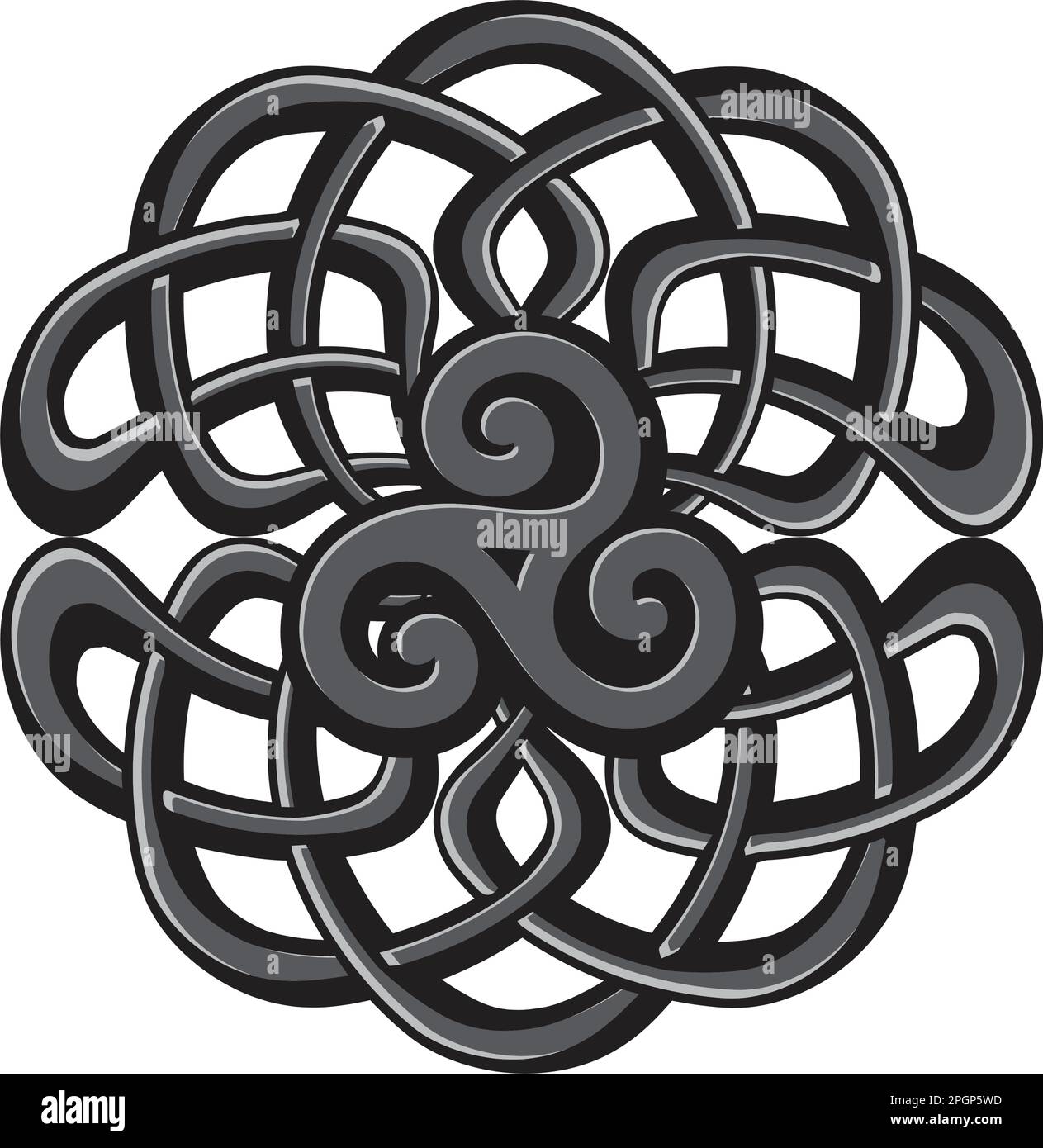 Triple Spiral, ancient Celtic symbol Stock Vector Image & Art - Alamy