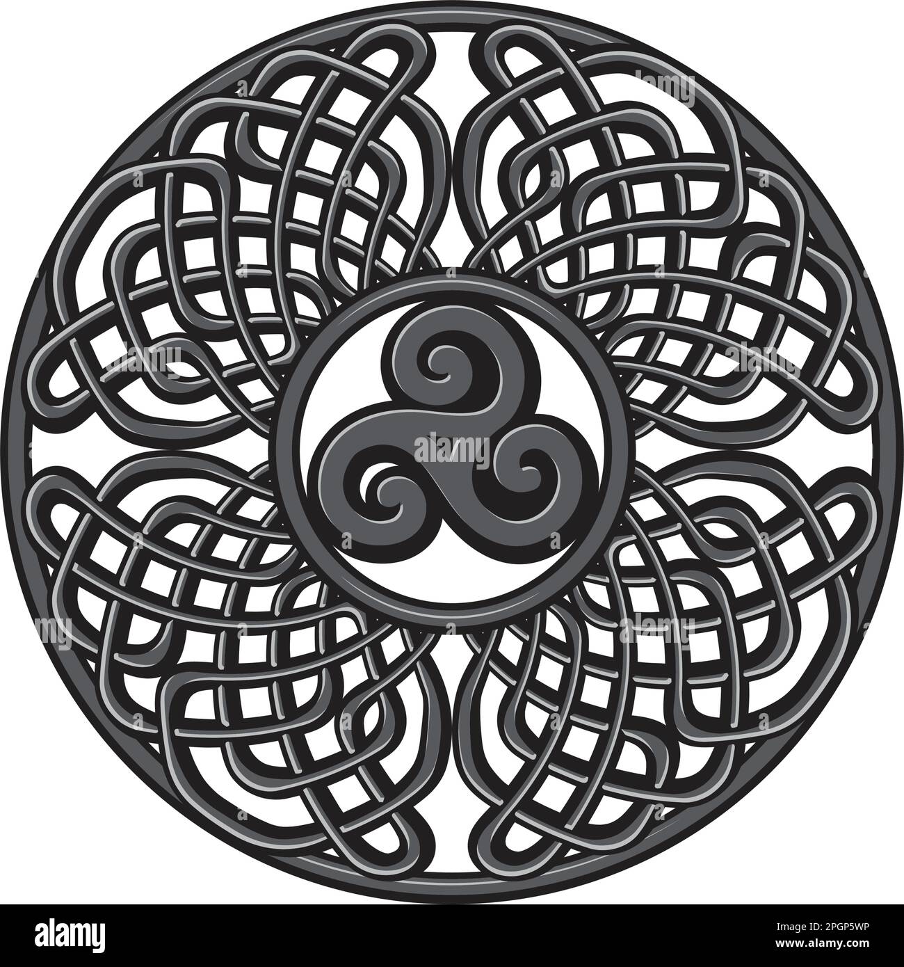 Triple Spiral, ancient Celtic symbol Stock Vector Image & Art - Alamy