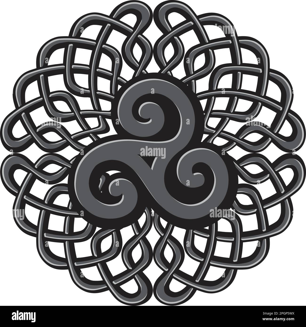 Triple Spiral, ancient Celtic symbol Stock Vector Image & Art - Alamy
