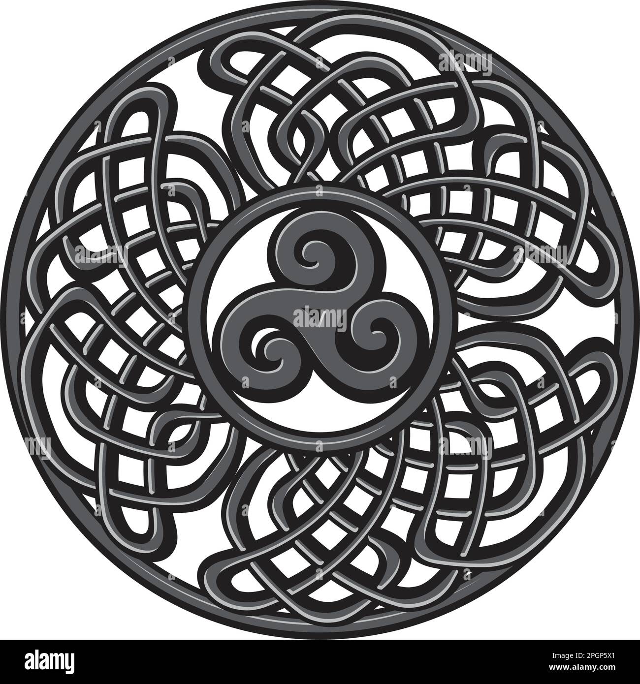 Triple Spiral, ancient Celtic symbol Stock Vector Image & Art - Alamy