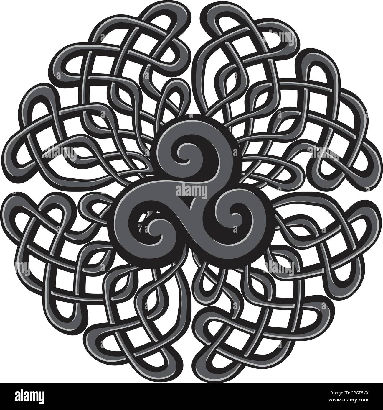 Triple Spiral, ancient Celtic symbol Stock Vector Image & Art - Alamy