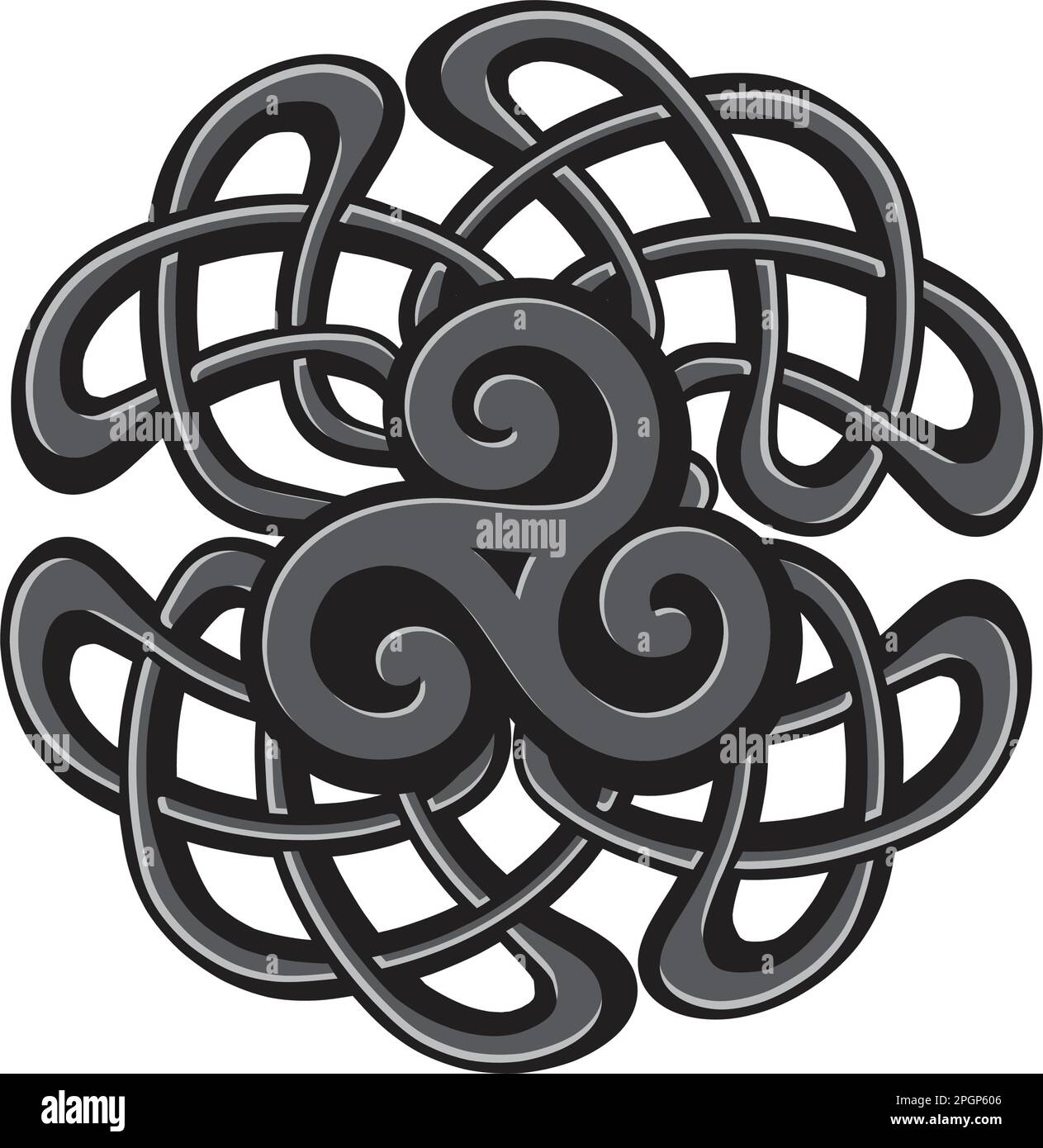 Triple Spiral, ancient Celtic symbol Stock Vector Image & Art - Alamy