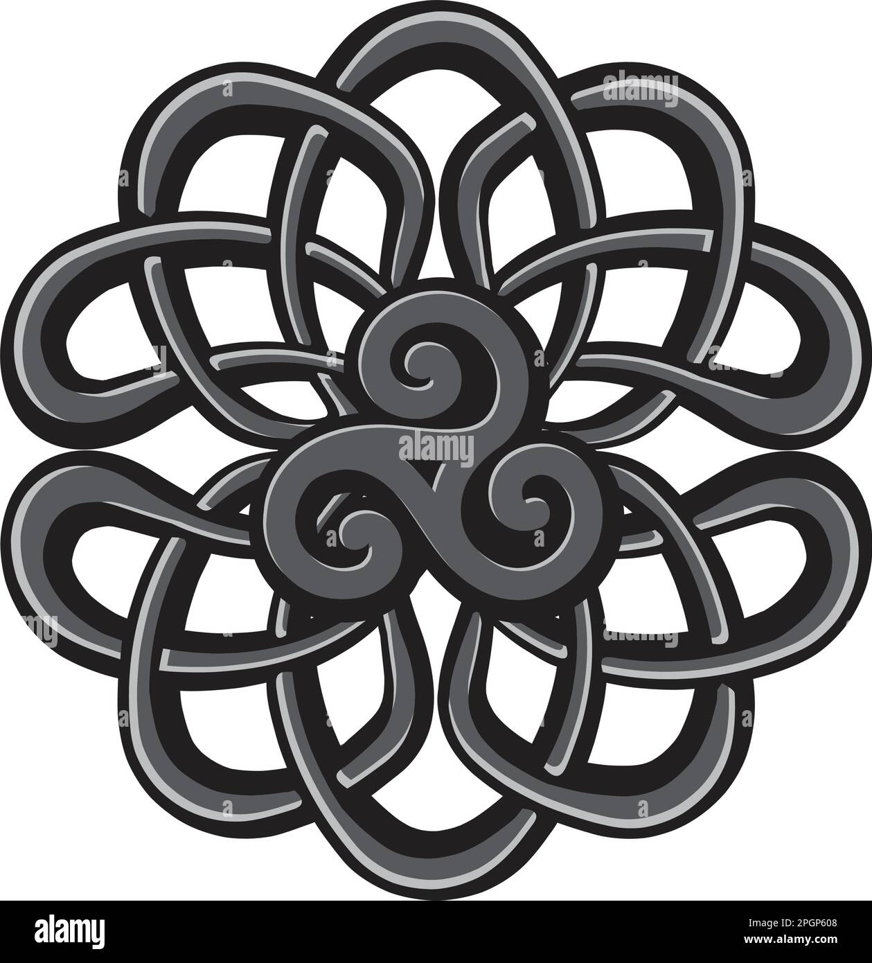 Triple Spiral, ancient Celtic symbol Stock Vector Image & Art - Alamy