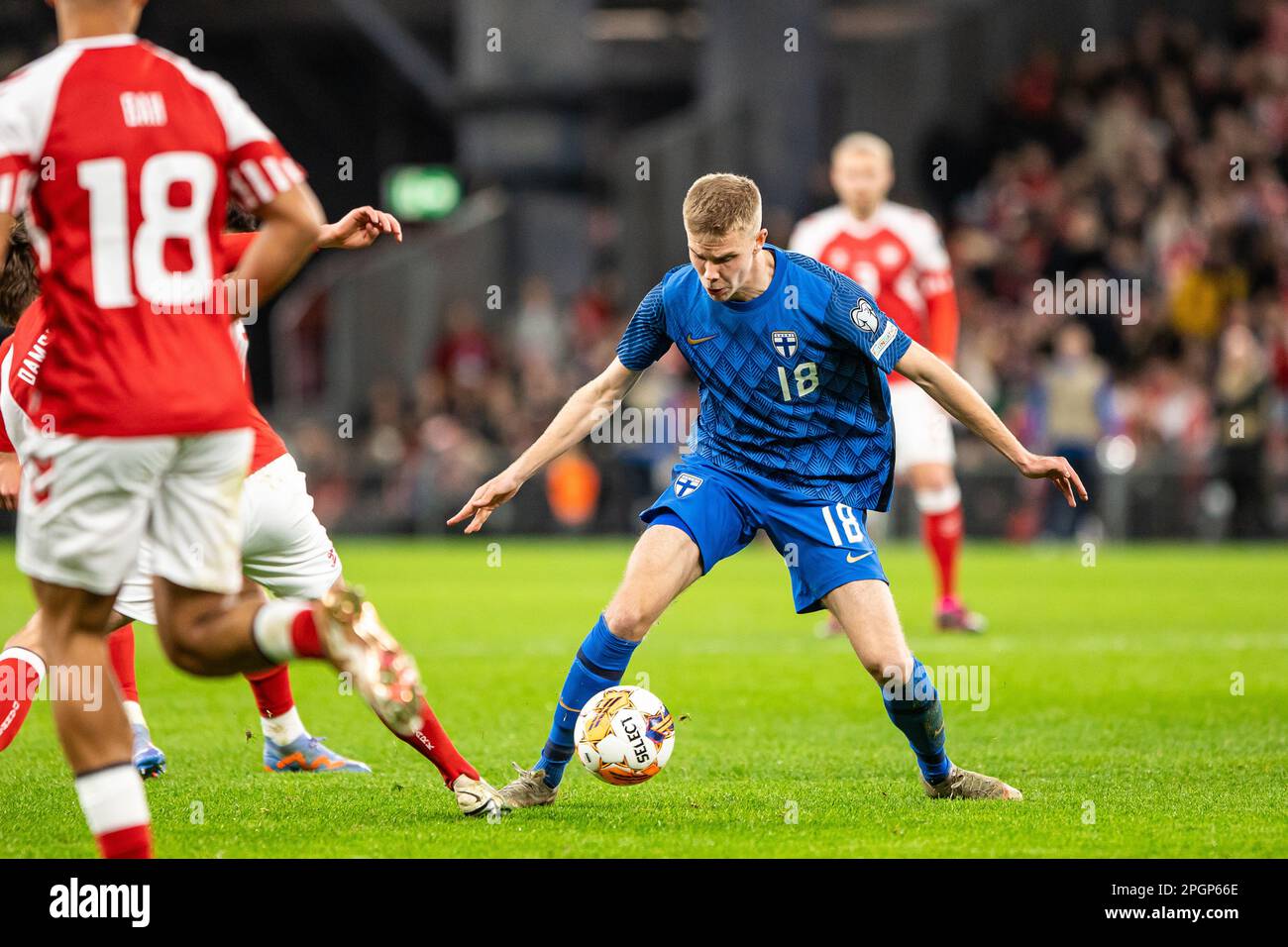 Copenhagen, Denmark. 23rd Mar, 2023. Oliver Antman (18) of Finland seen ...