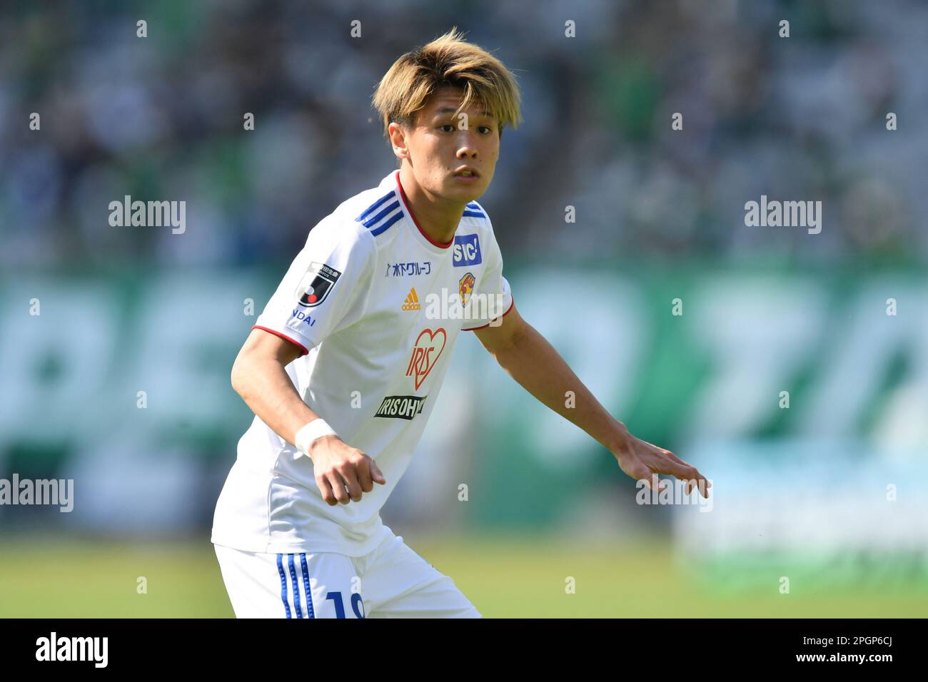Tokyo, Japan. 4th May, 2022. Vegalta Sendai's Ryoma Kida during the 2022 J2 League match between ...