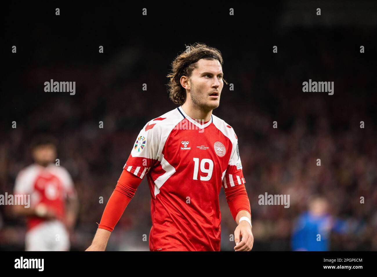 Copenhagen, Denmark. 23rd Mar, 2023. Jonas WInd (19) of Denmark seen ...