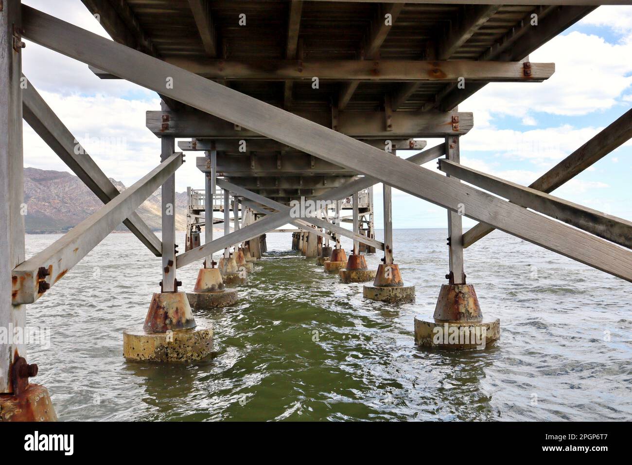 wooden pier, bridge on the beach Stock Photo - Alamy
