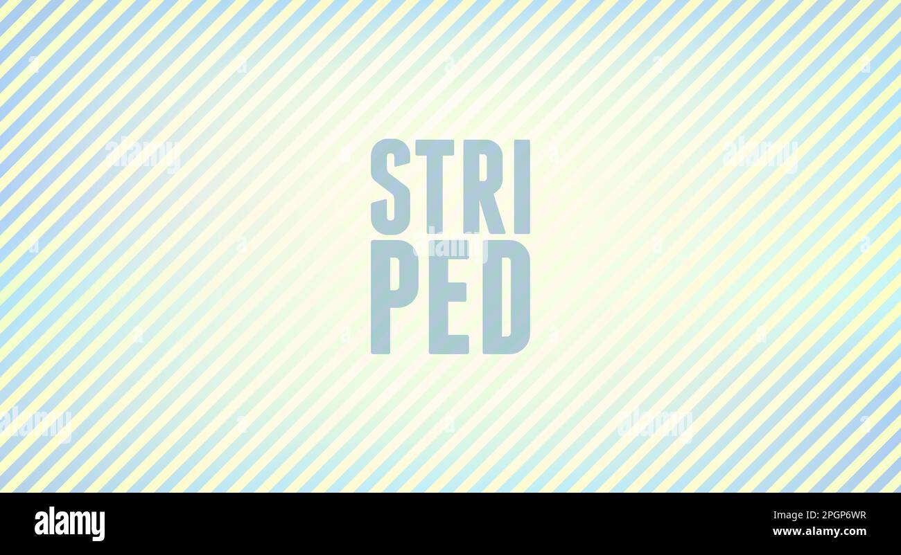 Abstract Light Yellow Striped Pattern With Pale Blue And Cream Diagonal Stripes Subtle Vector